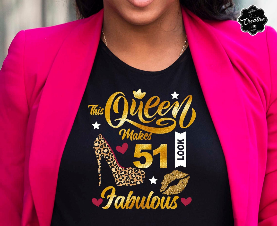 51 and Fabulous Svg 51 and Fab Svg 51st Birthday Svg for - Etsy