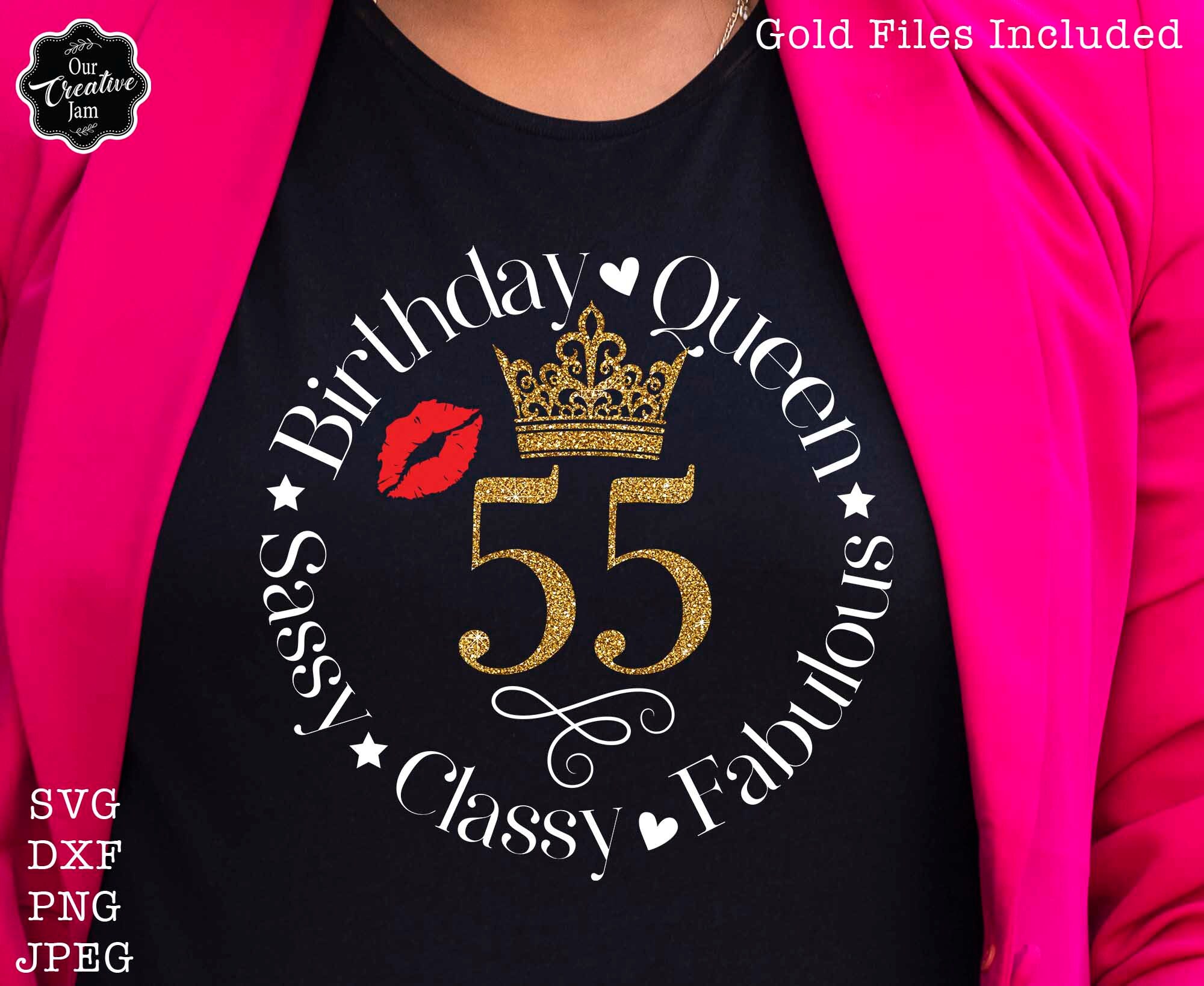 55 and Fabulous Svg 55 and Fab Svg 55th Birthday Svg for - Etsy
