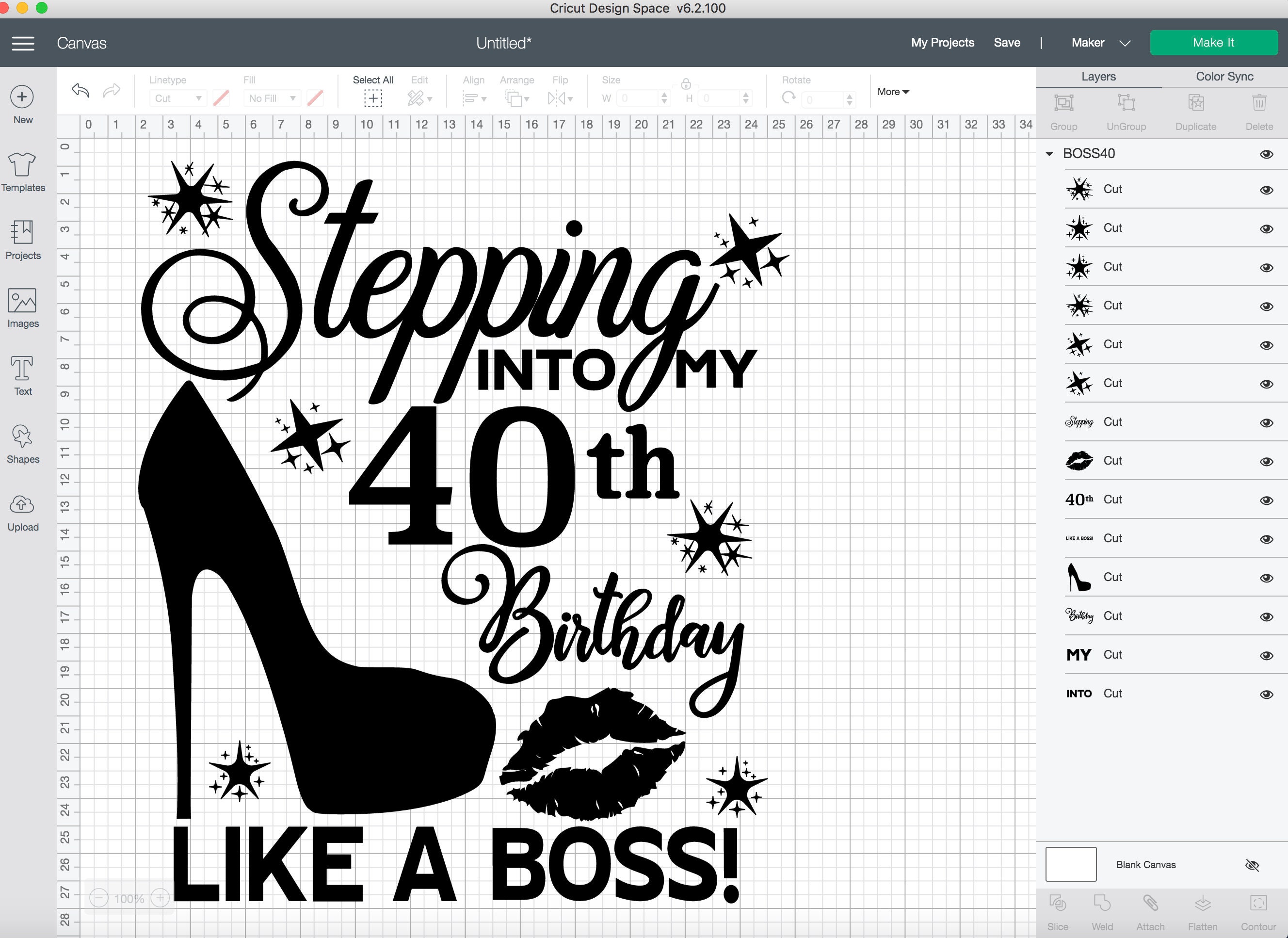 Stepping Into My 40th Like a BOSS SVG40 and Fabulous Svg40th - Etsy