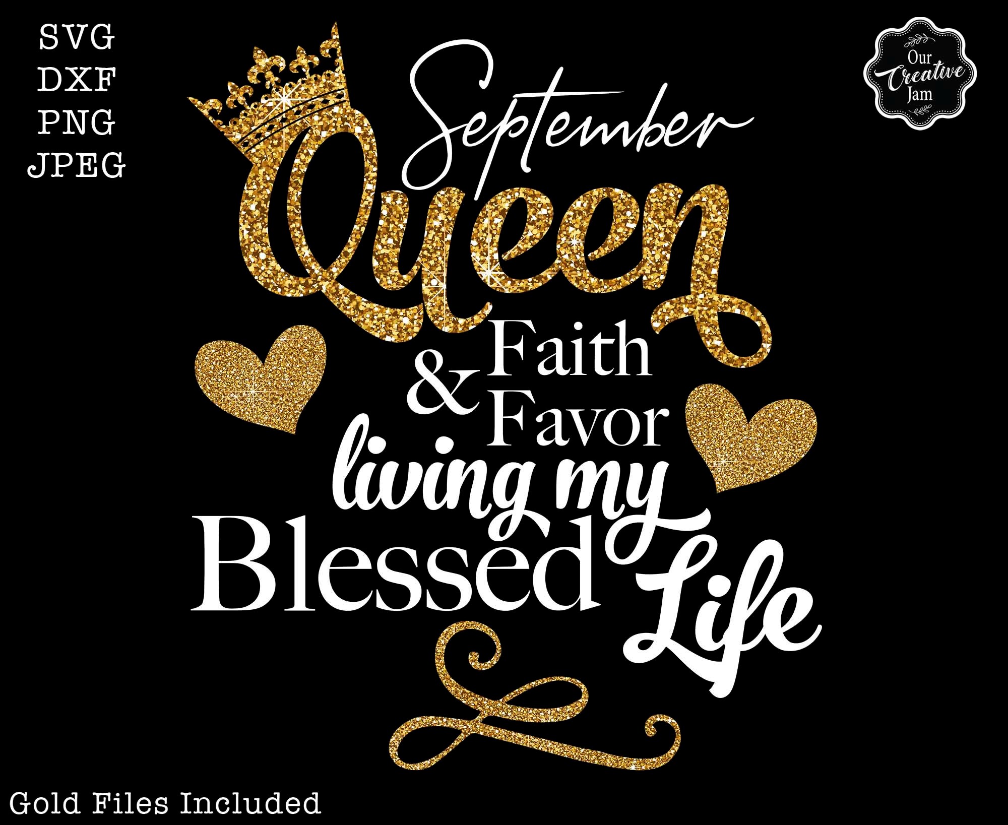 September Svg, September Queen Svg, September Birthday Queen SVG ...