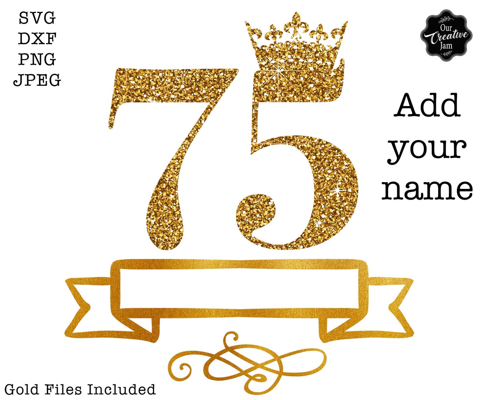 Custom Name Svg Personalised Birthday Svg 75th Birthday Svg - Etsy