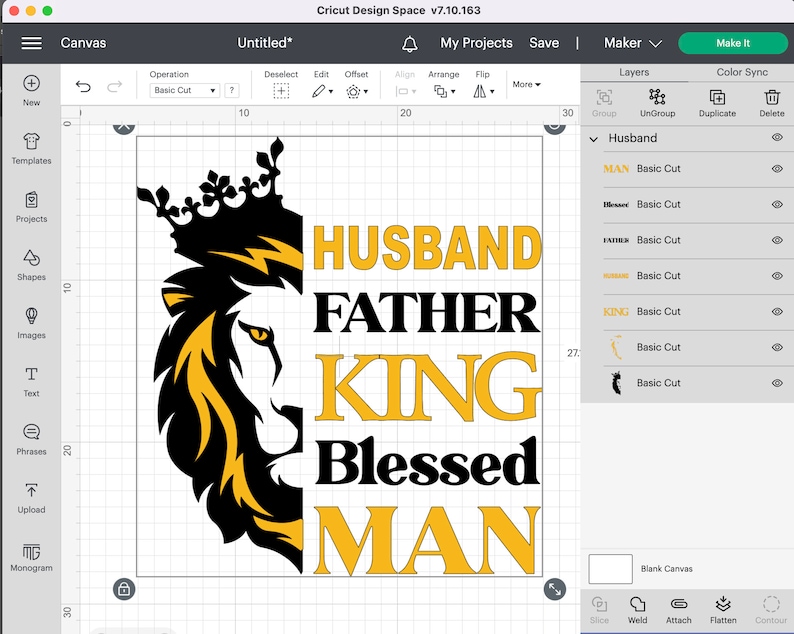 Husband Father King Blessed Man Svg, Male Birthday Svg, Husband Svg ...