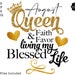 August Svg, August Queen Svg, August Birthday Queen SVG, August ...