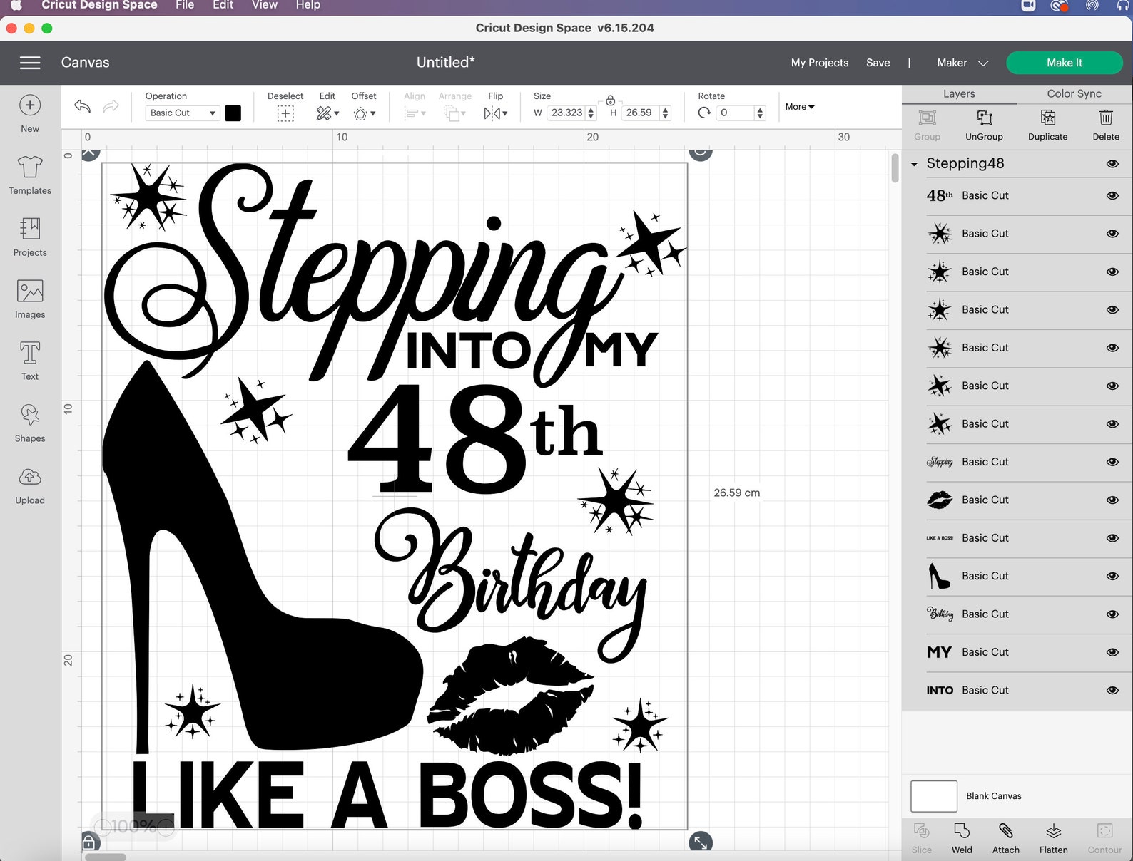 48th Birthday Svg, Stepping Into My 48th Birthday Like a Boss Svg,48 ...
