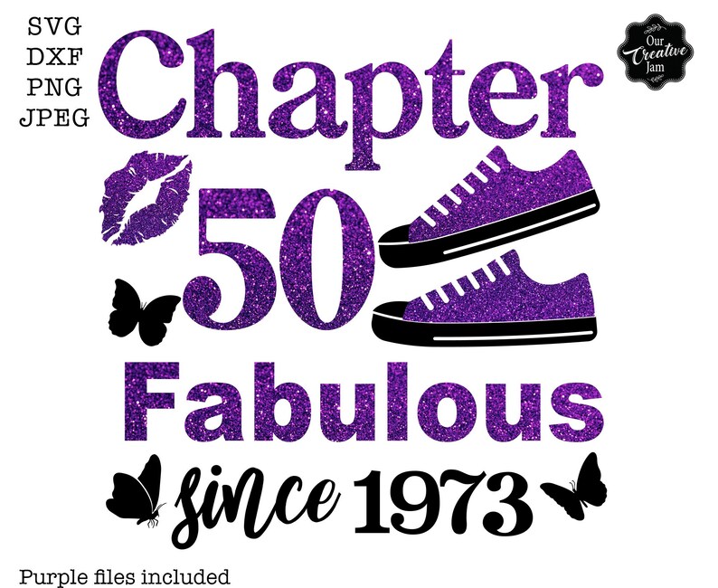 Chapter 50 Fabulous Since 1973 Svg 50th Birthday Svg Chapter - Etsy