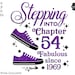 Stepping Into My 54 Chapter Fabulous Since 1969 Svg, 54th Birthday Svg ...
