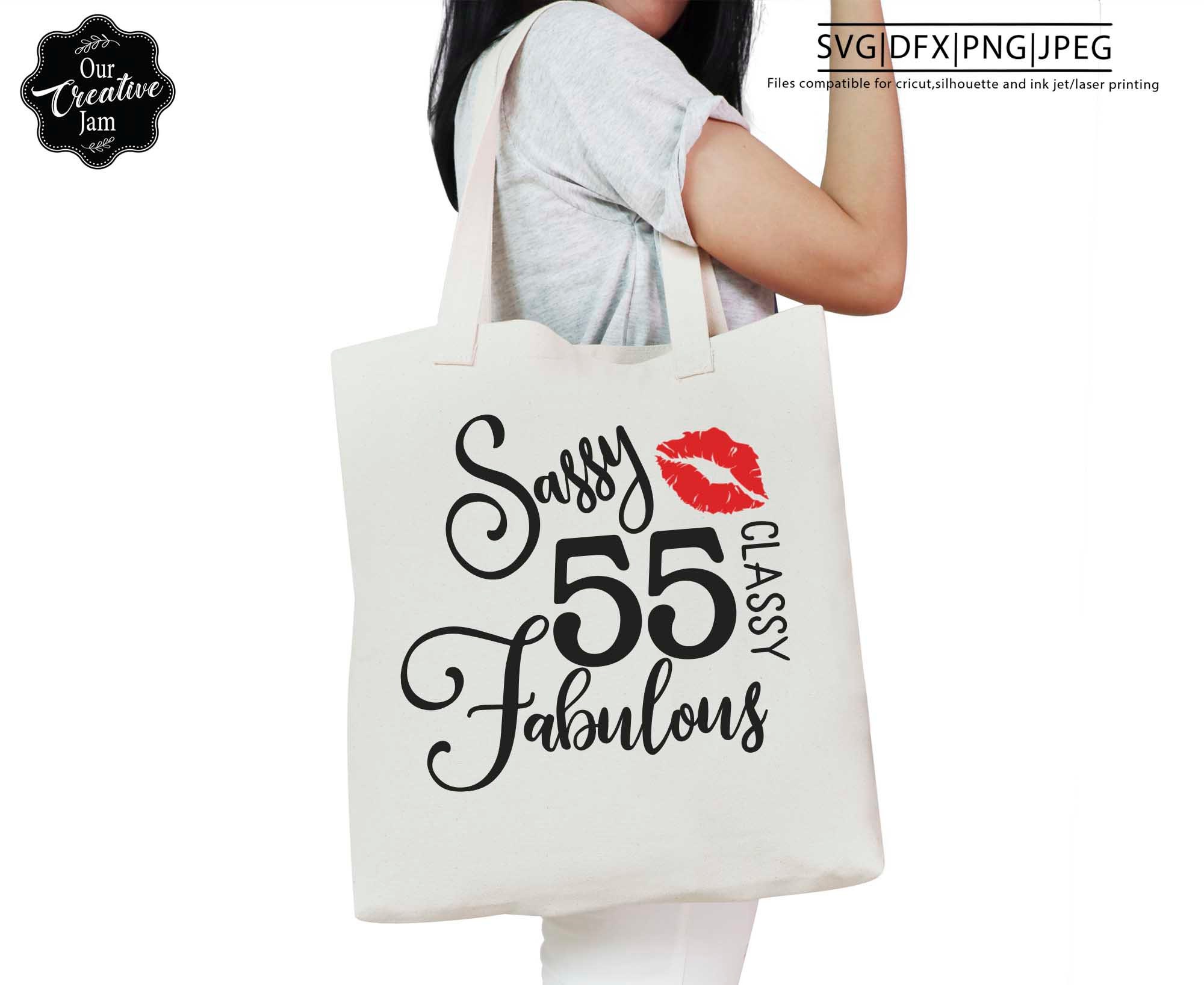 55 and Fabulous Svg 55 and Fab Svg 55th Birthday Svg for - Etsy