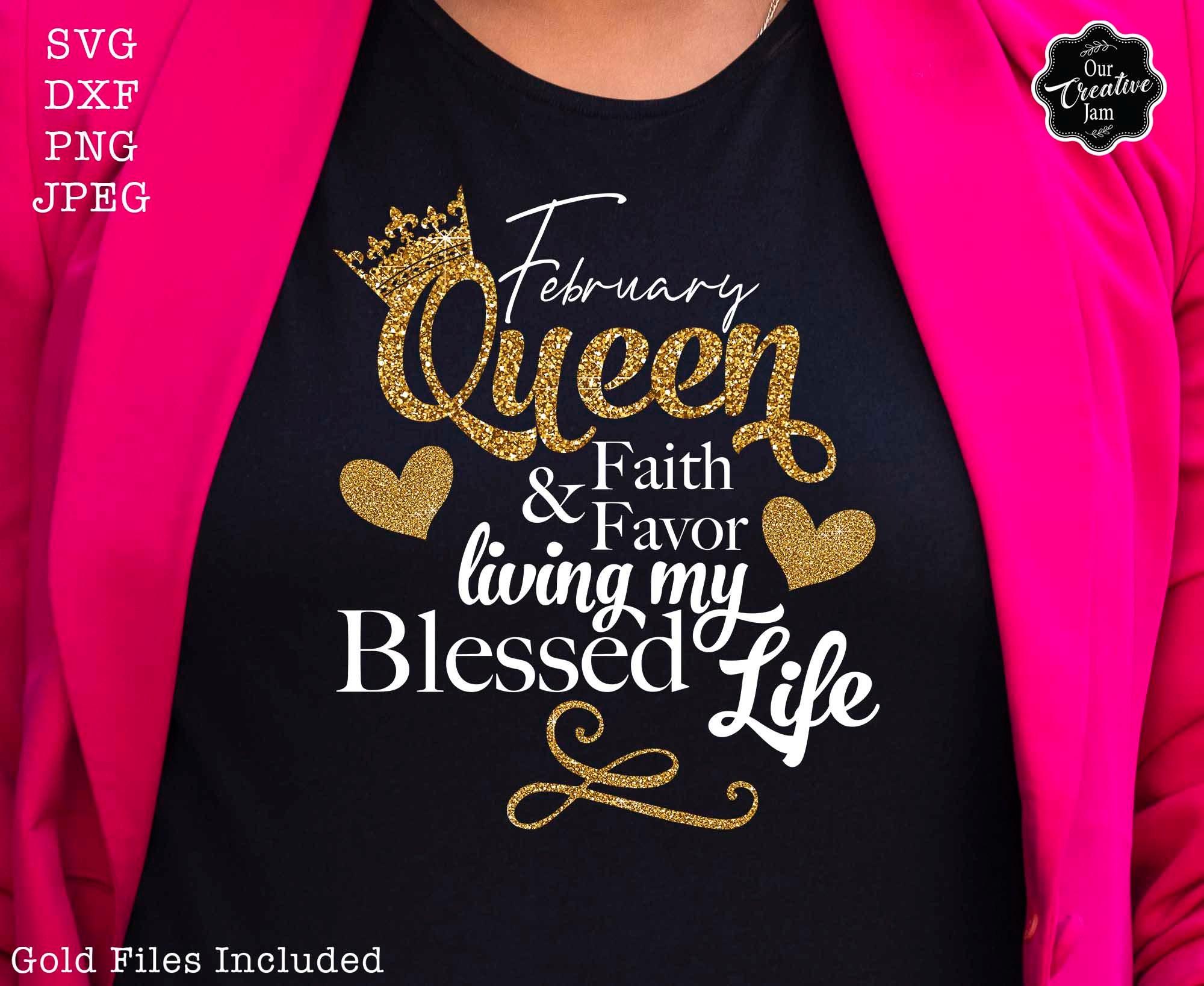 February Queen Svg Feb Birthday Svg February Birthday Svg - Etsy