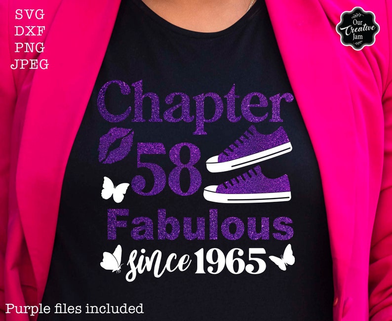 Chapter 58 Fabulous Since 1965 Svg 58th Birthday Svg Chapter - Etsy