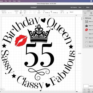 55 and Fabulous Svg, 55 and Fab Svg, 55th Birthday Svg for Women, 55th ...