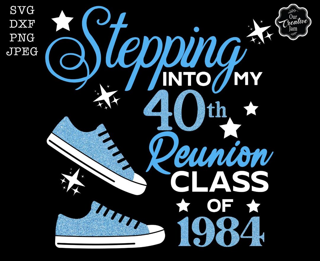 Custom, Reunion, Class of 1984, 40th Reunion Svg, Reunion Svg, Class ...