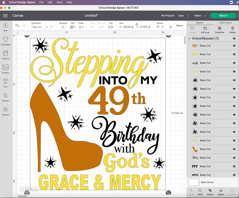 Stepping Into My 49th Birthday With God, Like a Boss Svg, 49th Birthday ...