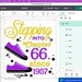 Stepping Into Chapter 66 Fabulous Since 1957 Svg, 66th Birthday Svg ...