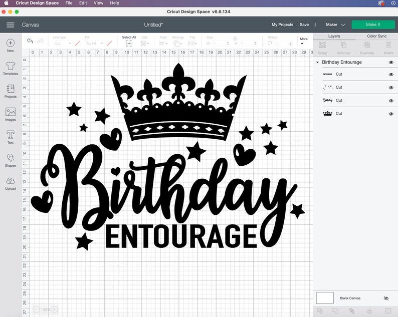Birthday Entourage Svg Birthday Queen Svg Birthday Queen - Etsy