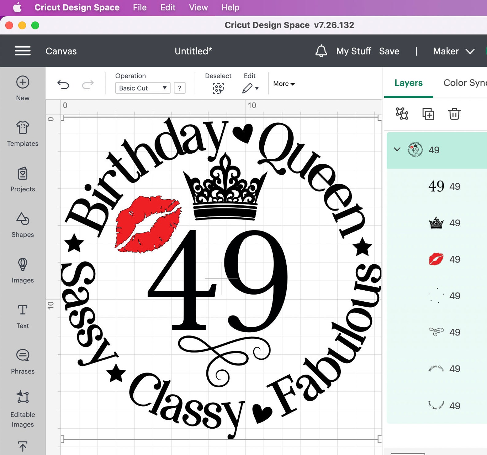 49 Sassy Classy Fabulous Svg, 49th Birthday Svg, 49th Birthday Png ...