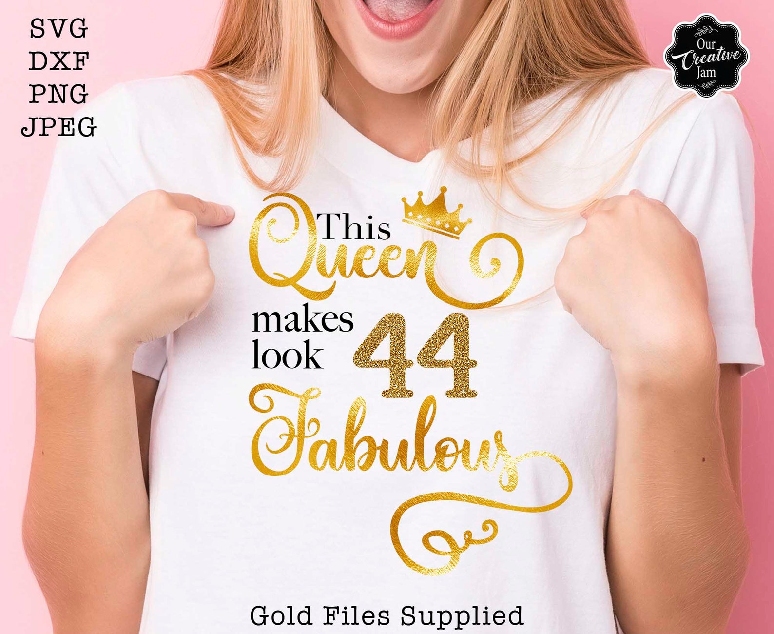 This Queen Makes 44 Look Fabulous Svg 44th Birthday Svg 44th - Etsy