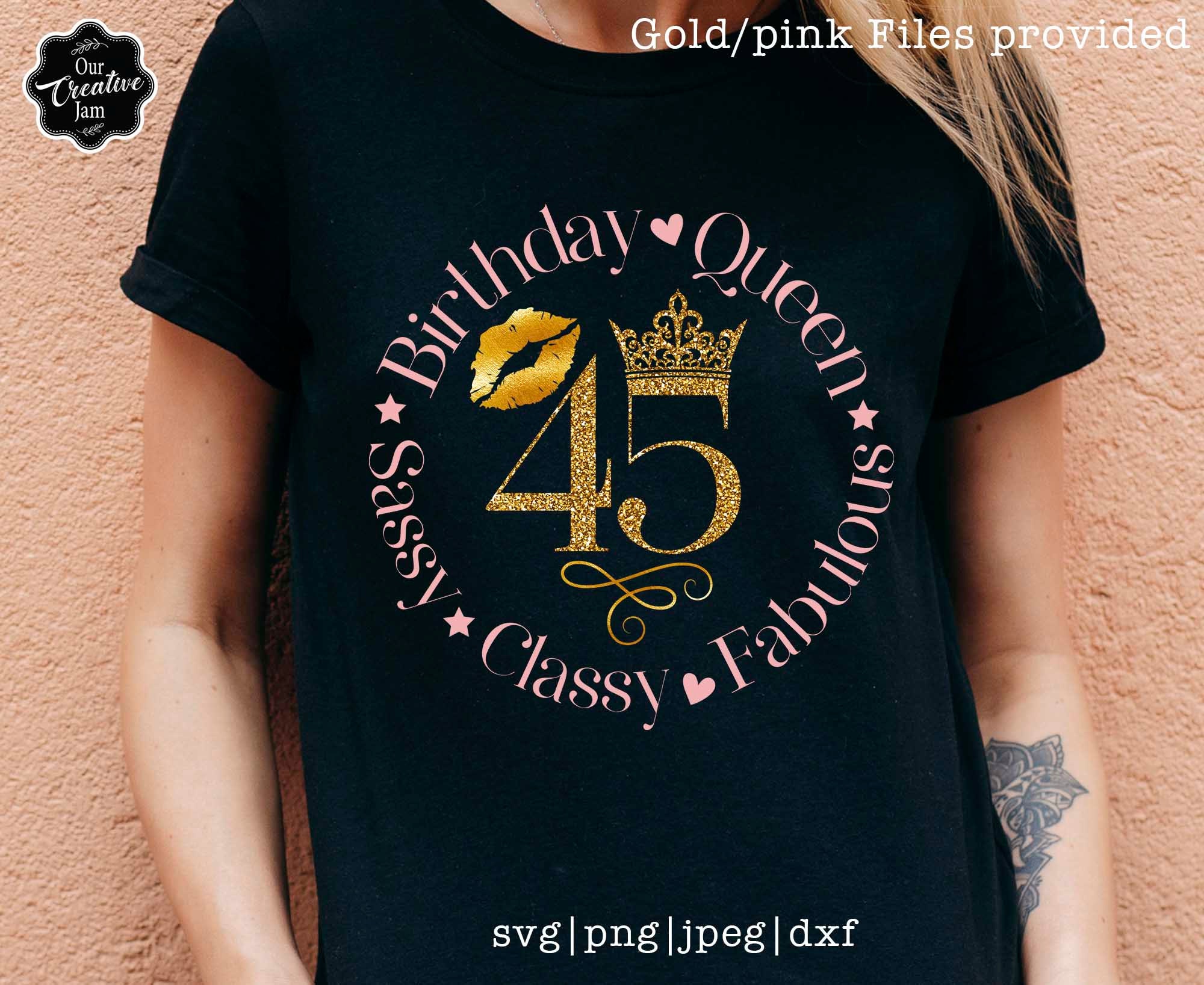 45th Birthday Svg 45 and Fabulous Svg Forty Five and - Etsy