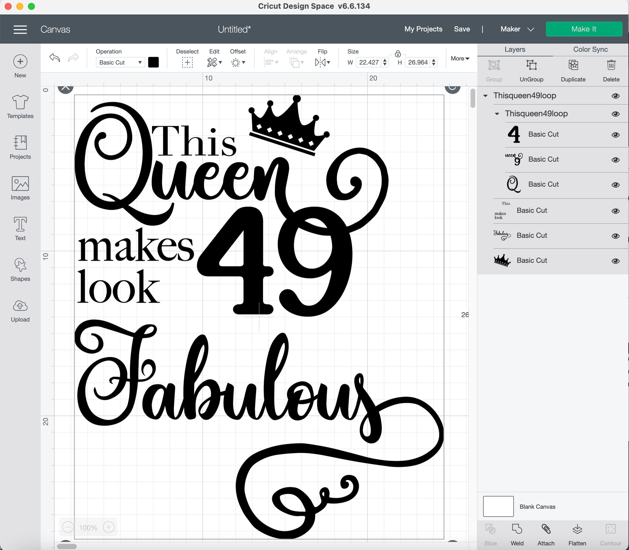 This Queen Makes 49 Look Fabulous Svg, 49th Birthday Svg, 49th Birthday ...