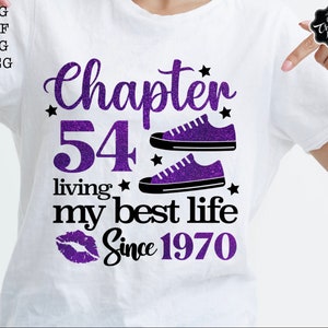 Chapter 54 Fabulous Since 1970 Svg, 54th Birthday Svg, Chapter 54 Svg ...