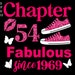 Chapter 54 Fabulous Since 1969 Svg, 54th Birthday Svg, Chapter 54 Svg ...