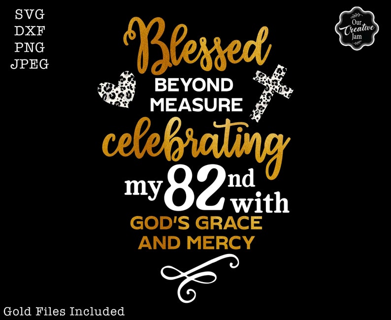 82nd Birthday Svg 82nd Birthday Svg for Women Blessed - Etsy Norway