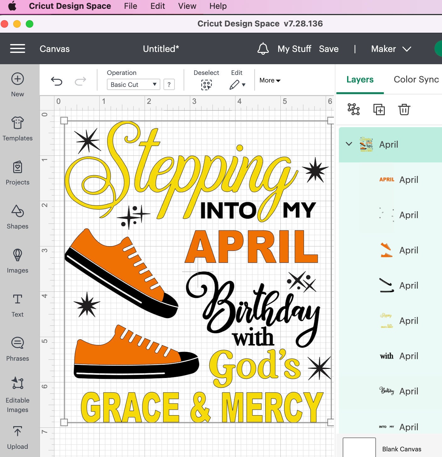 Stepping Into My Birthday Svg, April Queen Svg, April Birthday Svg ...