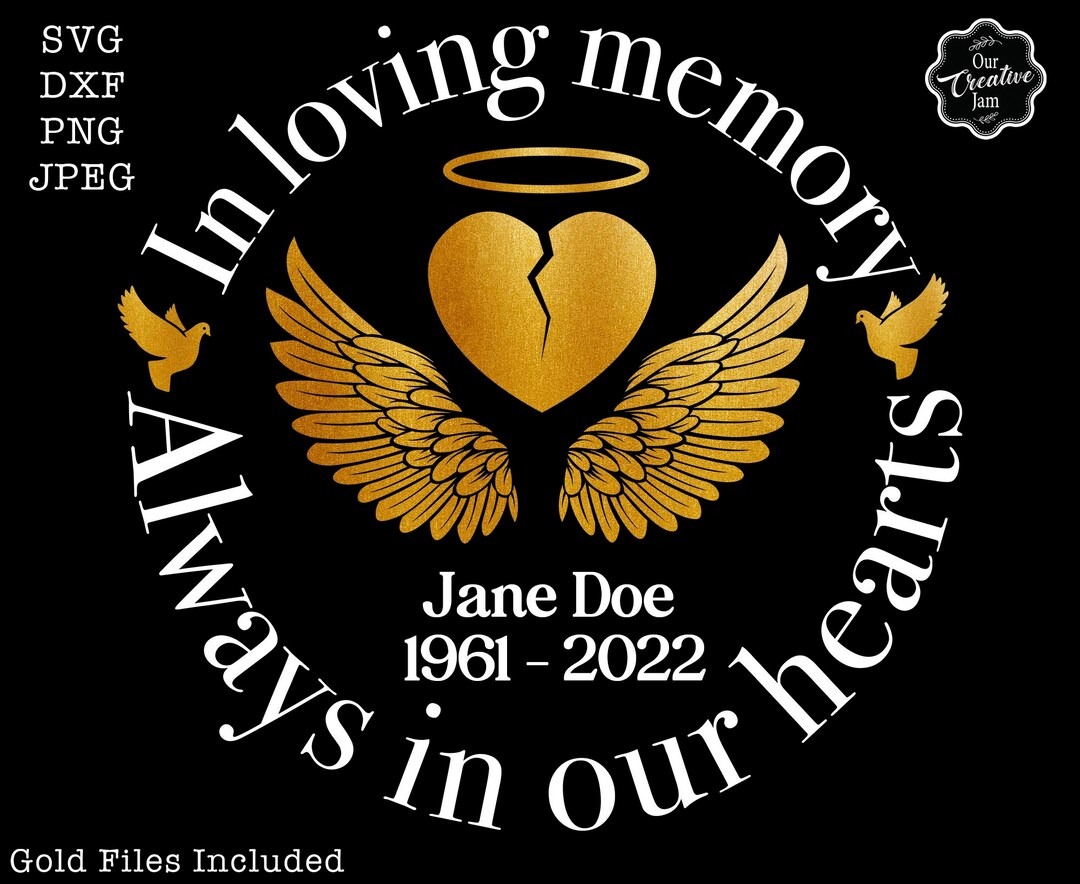 In Loving Memory Svg, Rip Svg, Memorial Svg, in Memory Svg, Rest in ...