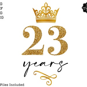 23years Svg, 23rd Birthday Svg, 23 Svg, 23 and Fabulous Svg,sassy ...