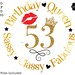 53 and Fabulous Svg 53 and Fab Svg 53th Birthday (Instant Download) - Etsy