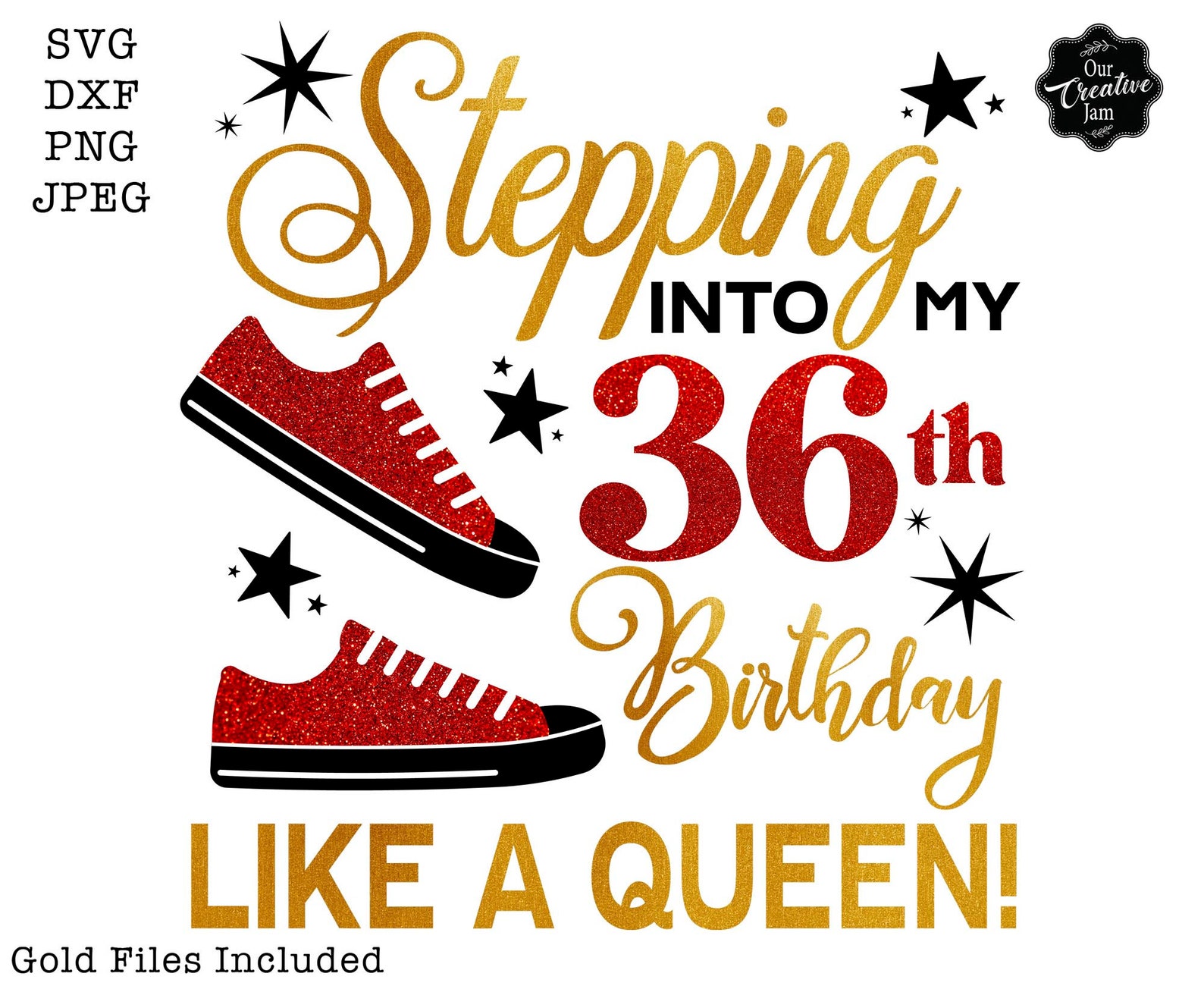 Stepping Into My 36th Like a QUEEN SVG,36 and Fabulous Svg,36th ...
