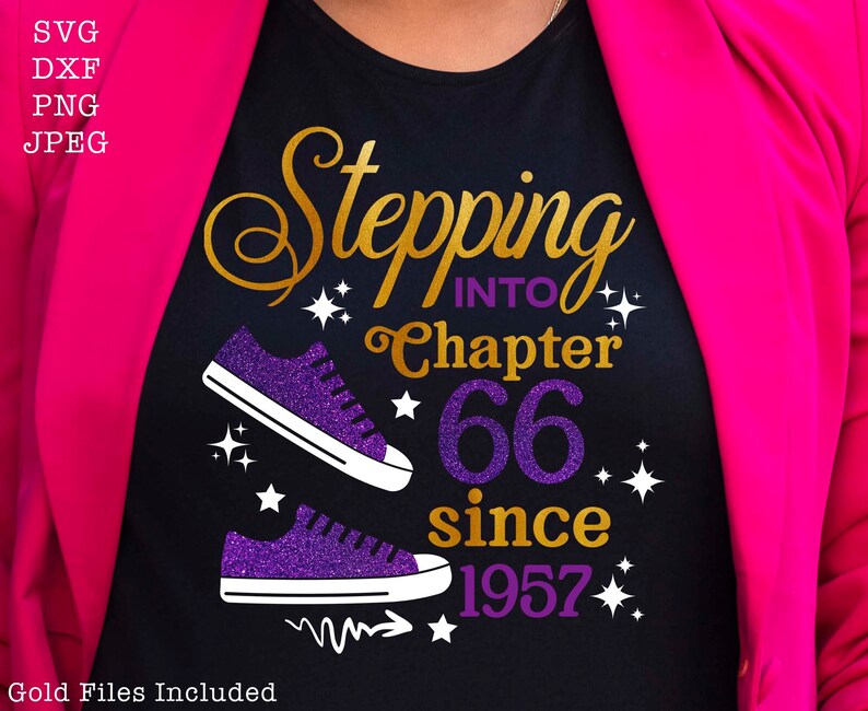 Stepping Into Chapter 66 Fabulous Since 1957 Svg, 66th Birthday Svg ...