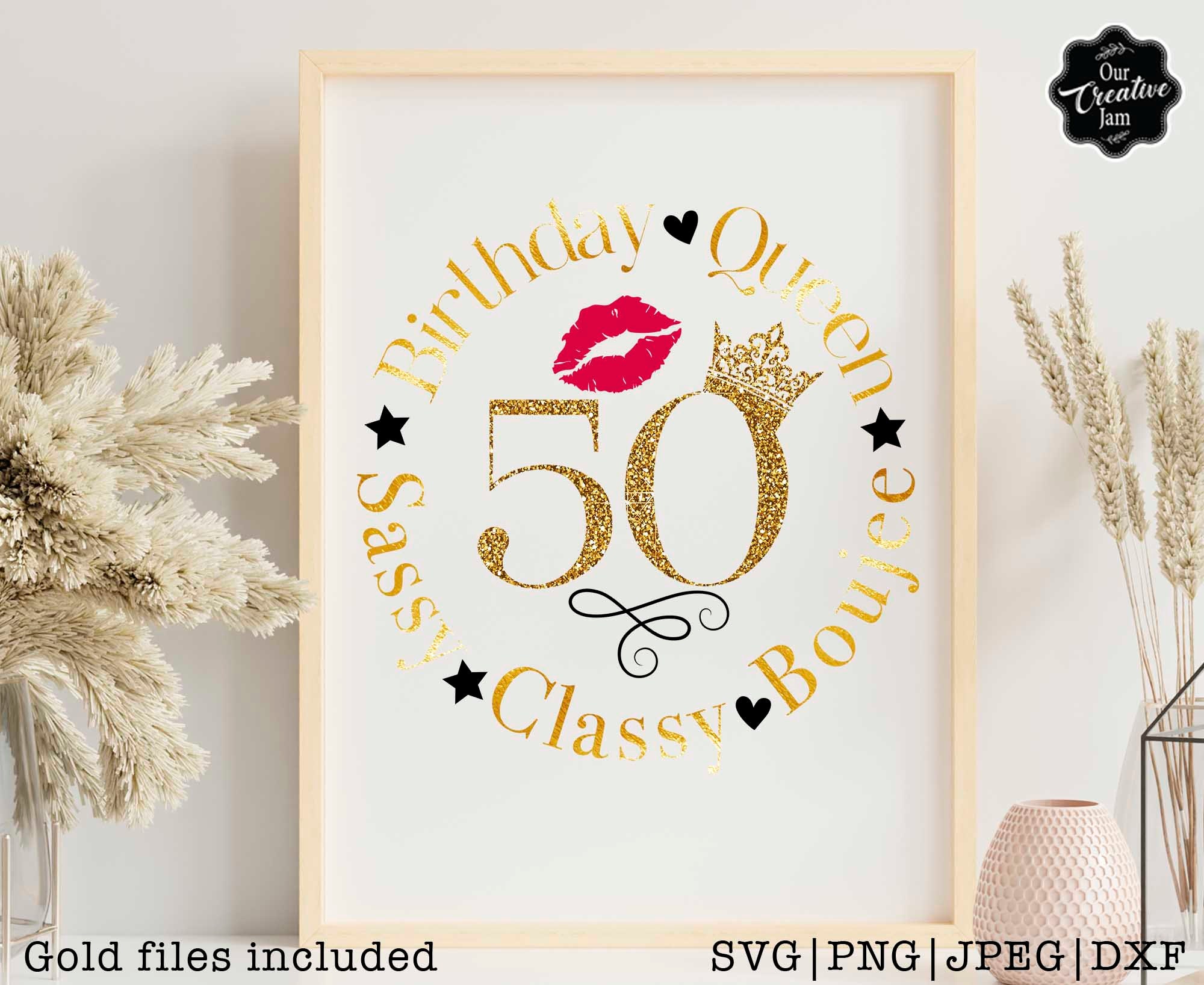 50th Svg 50 and Fab Svg 50th Birthday Svg for Women 50th - Etsy