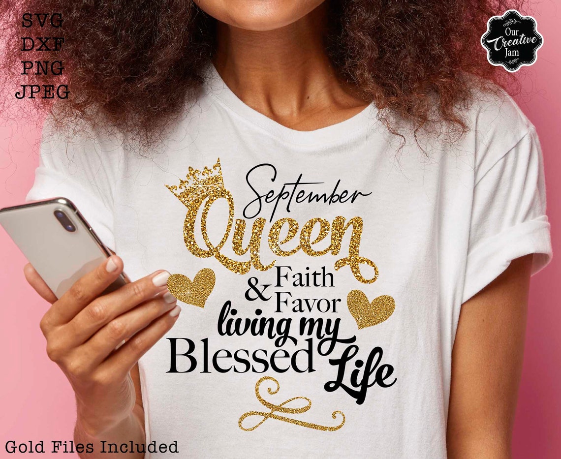 September Svg, September Queen Svg, September Birthday Queen SVG ...