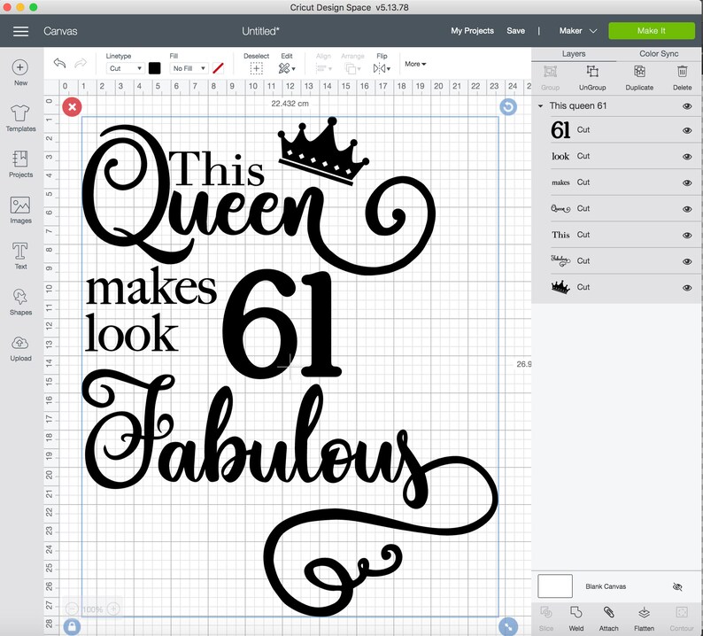 This Queen Makes 61 Look Fabulous Svg 61 and Fabulous Svg - Etsy