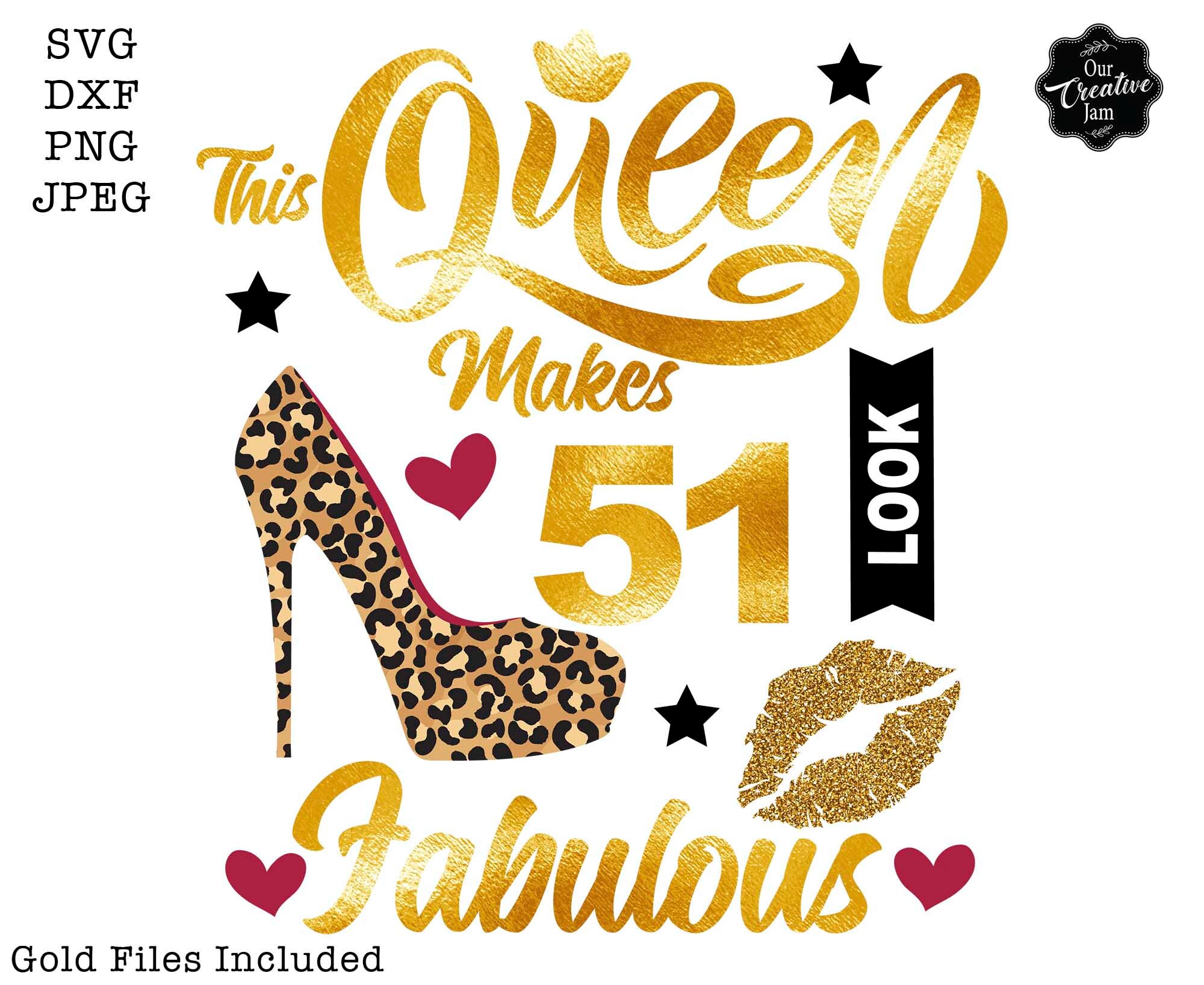 51 und fabelhaftes svg 51 und fab svg 51st birthday svg für | Etsy