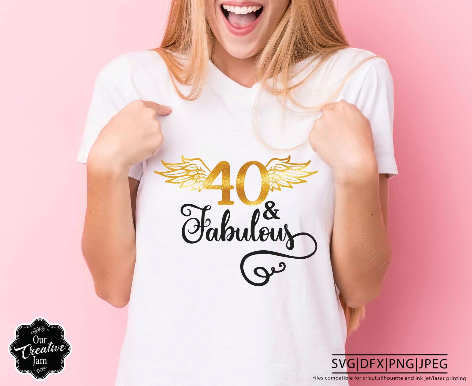 40 and Fabulous Svg Fabulous at 40 Svg 40 and Fab Svg 40th - Etsy