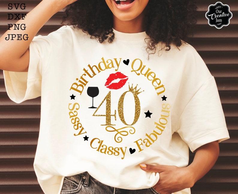 40 and Fabulous Svg, Fabulous at 40 Svg, 40 and Fab Svg, 40th Birthday ...