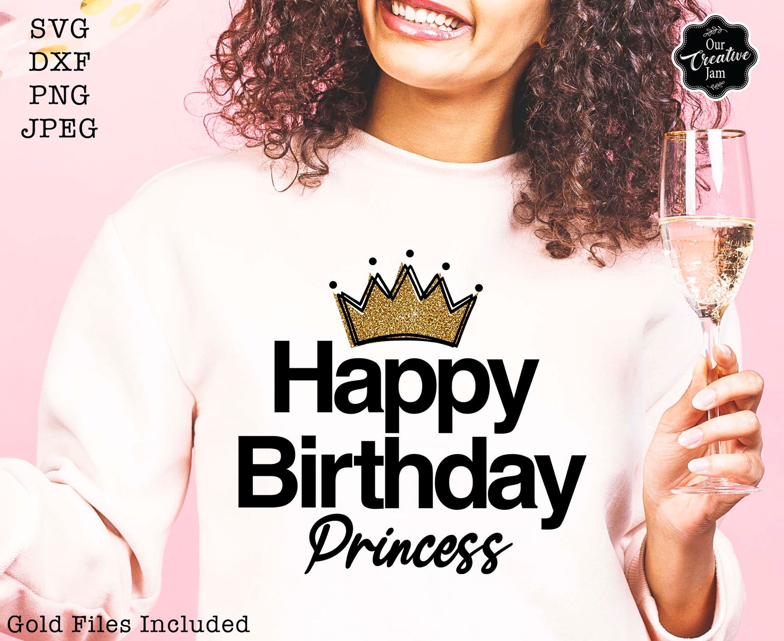 Happy Birthday Princess Svg, Princess Crown Svg, Princess Party Svg ...