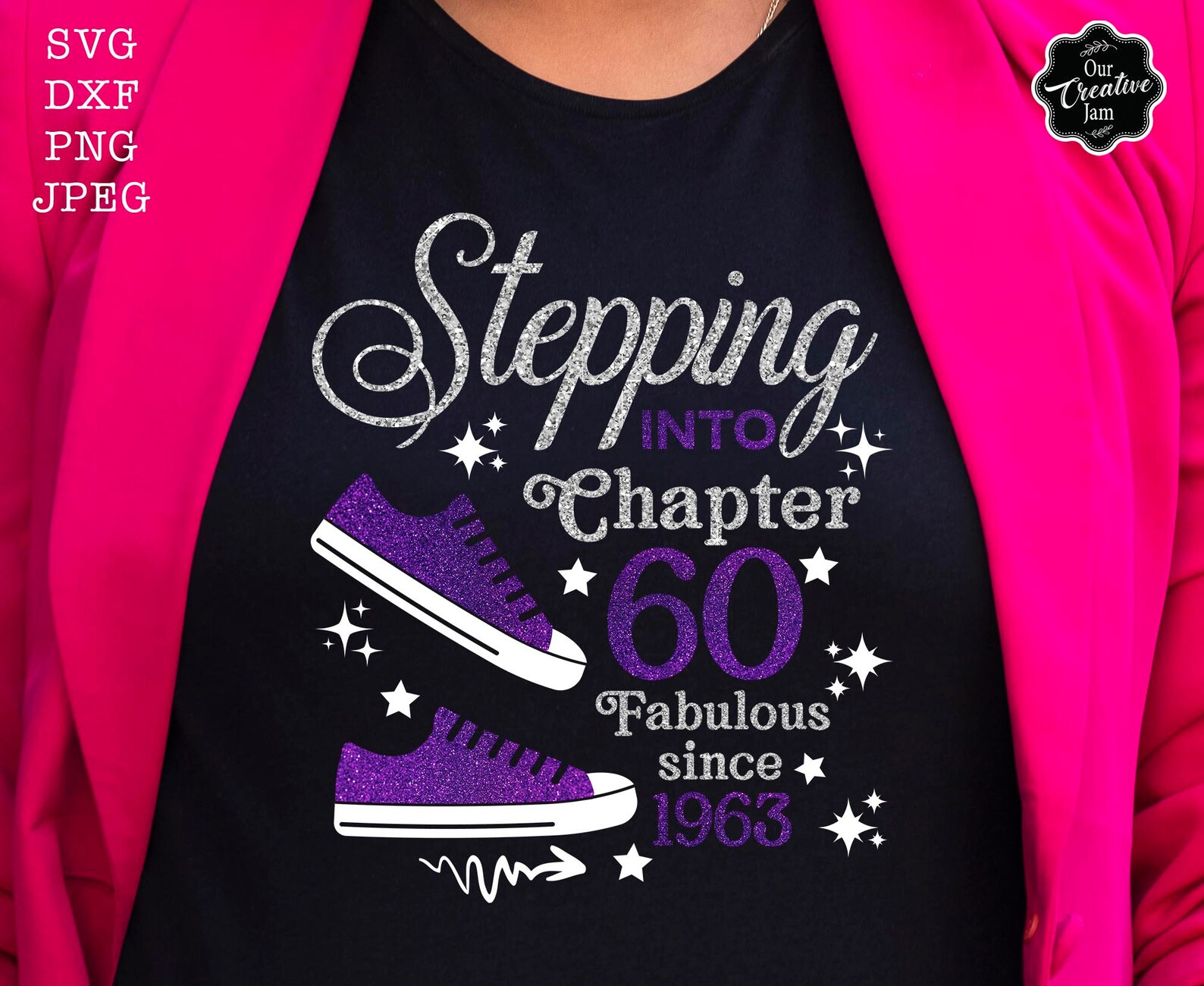 Stepping Into Chapter 60 Fabulous Since 1963 Svg, 60th Birthday Svg ...