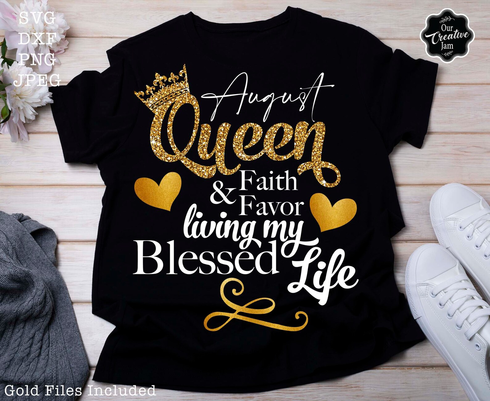 August Svg, August Queen Svg, August Birthday Queen SVG, August ...