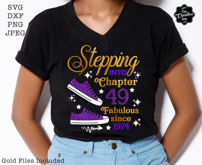 Stepping Into Chapter 49 Fabulous Since 1974 Svg 49th - Etsy