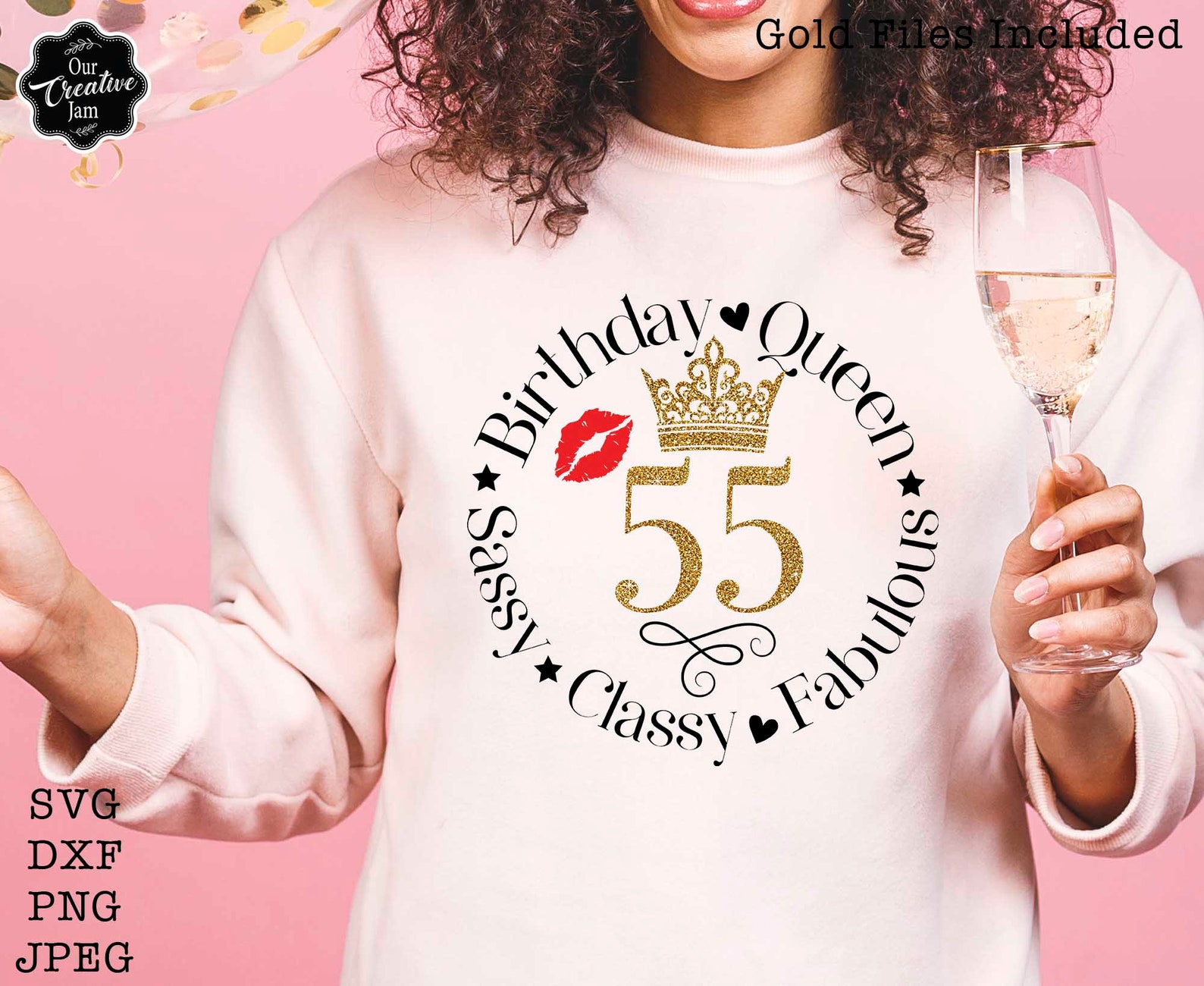 55 and Fabulous Svg, 55 and Fab Svg, 55th Birthday Svg for Women, 55th ...