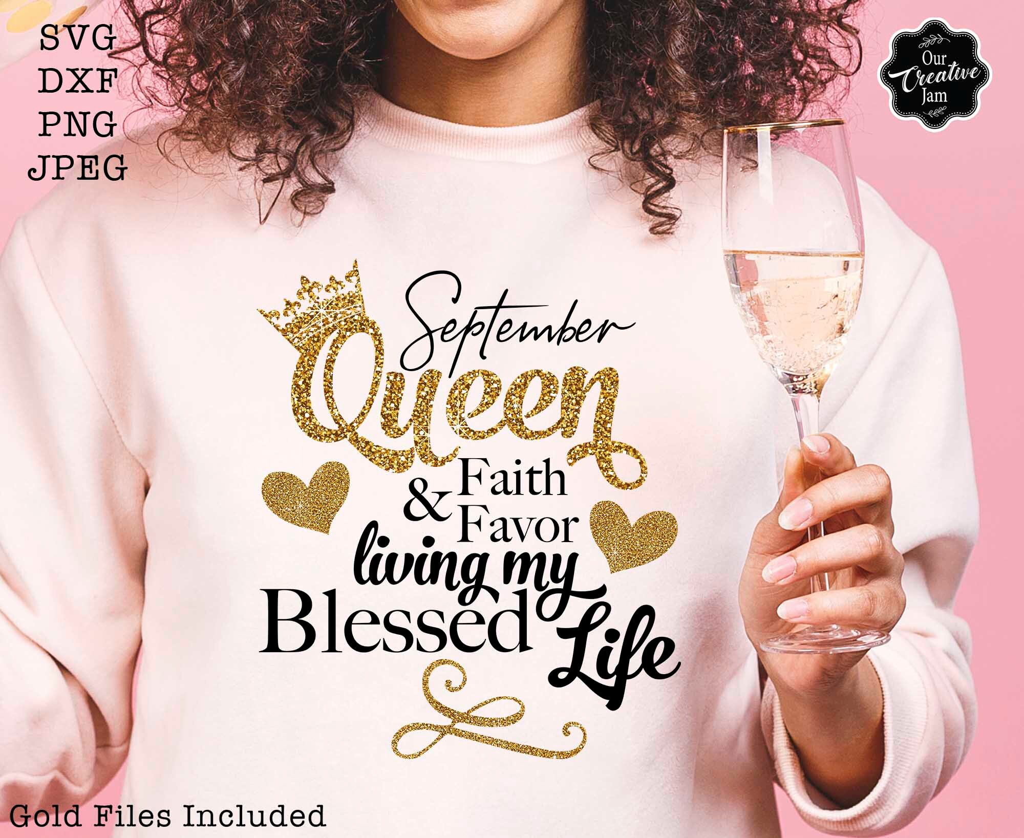 September Svg, September Queen Svg, September Birthday Queen SVG ...