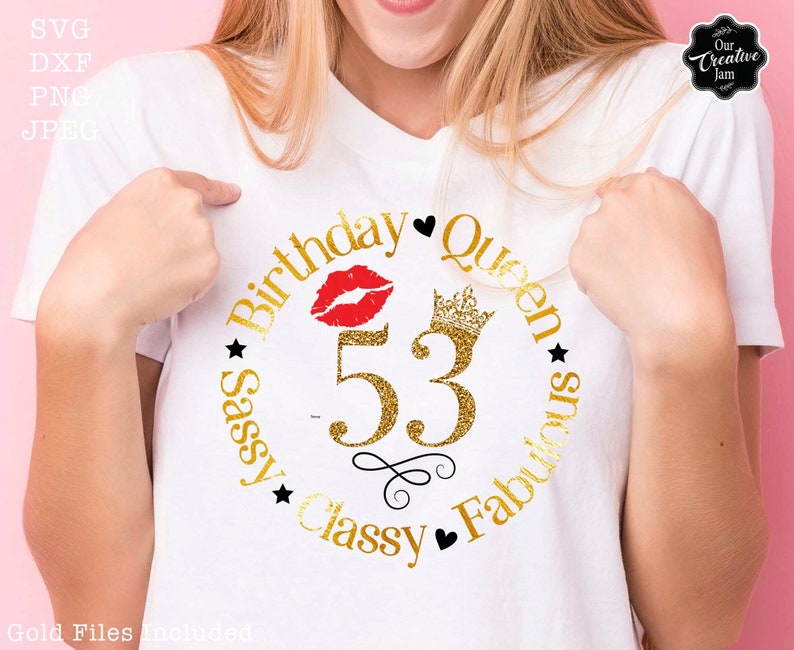 53 and Fabulous Svg 53 and Fab Svg 53th Birthday Svg for - Etsy