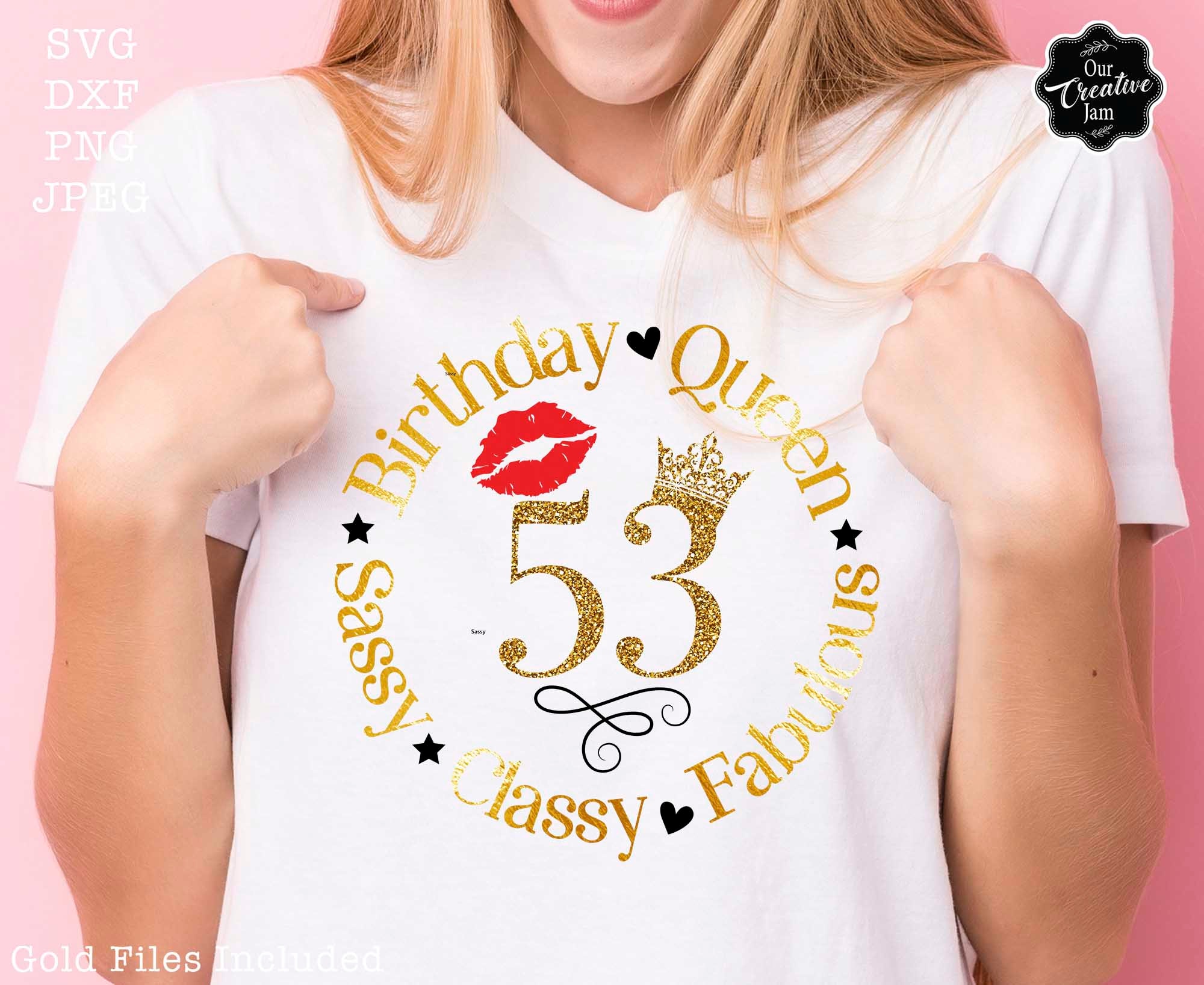 53 and Fabulous Svg 53 and Fab Svg 53th Birthday Svg for - Etsy