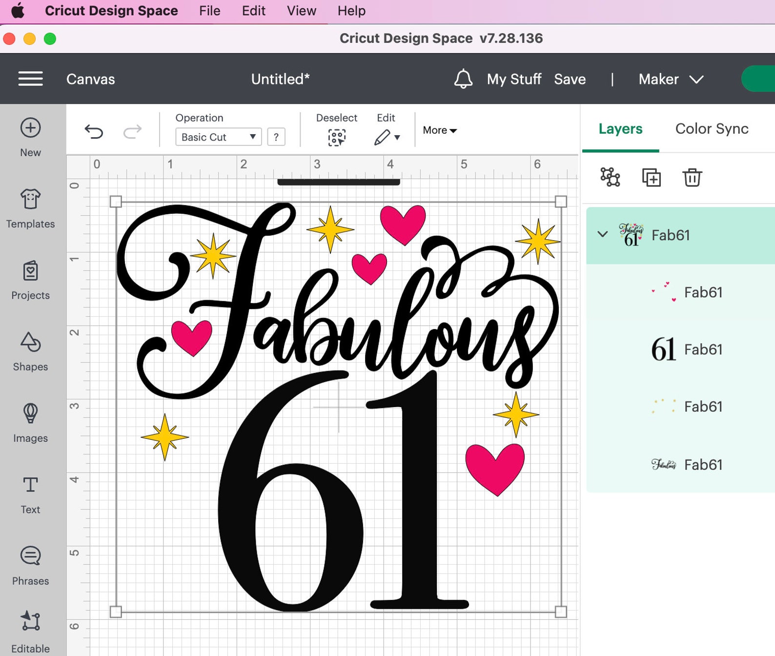 61st Birthday Svg 61 and Fabulous Svg Fabulous at 61 Svg 61 - Etsy