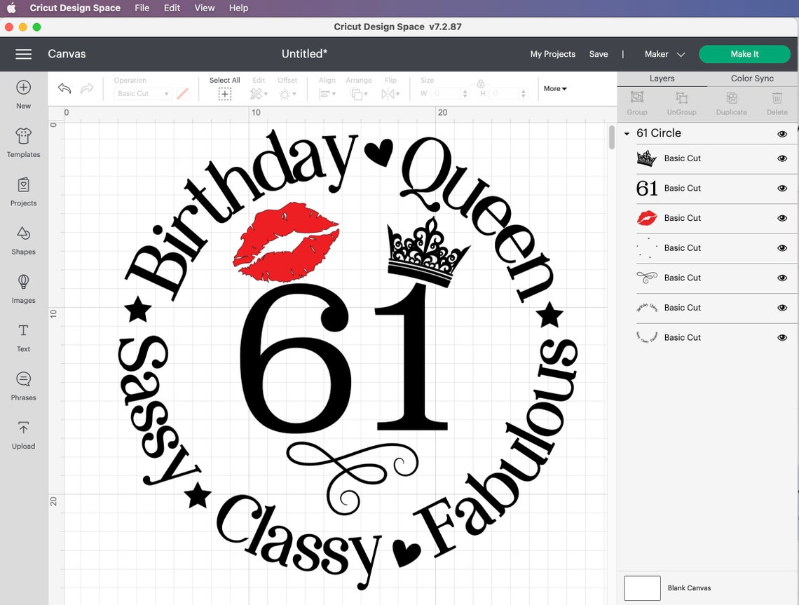 61st Birthday Svg, 61 and Fabulous Svg, Fabulous at 61 Svg, 61 and Fab ...