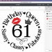 61st Birthday Svg, 61 and Fabulous Svg, Fabulous at 61 Svg, 61 and Fab ...