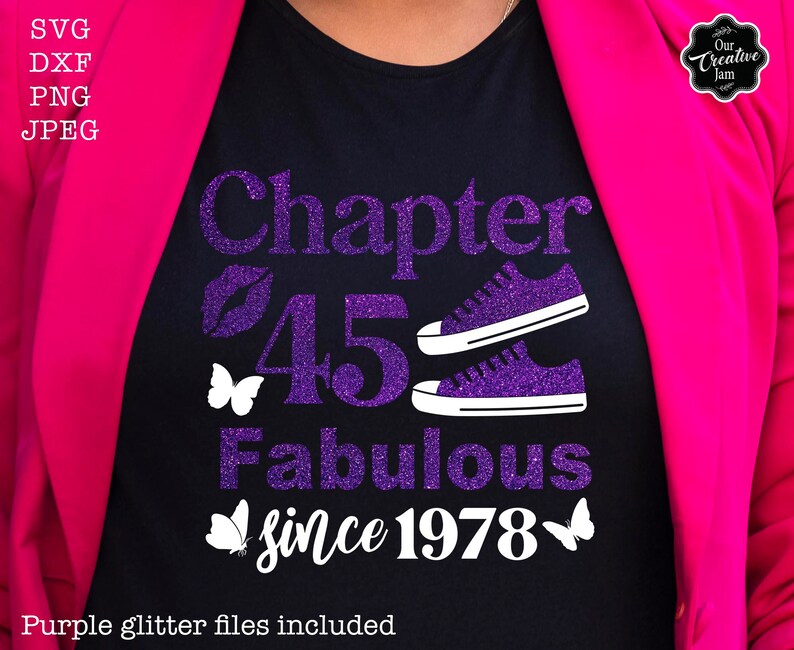 Chapter 45 Fabulous Since 1978 Svg 45th Birthday Svg Chapter - Etsy