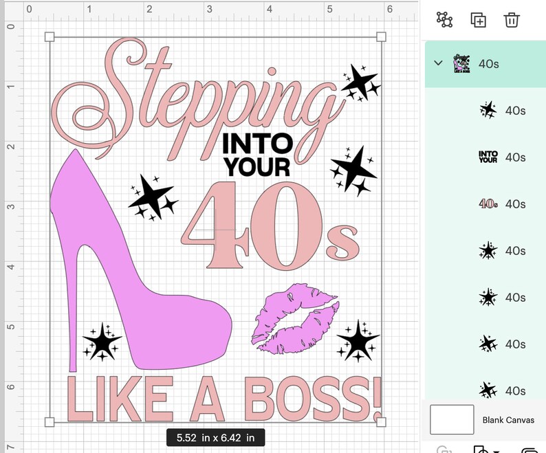 Stepping Into Your 40s Like a BOSS SVG,40 and Fabulous Svg,40th ...